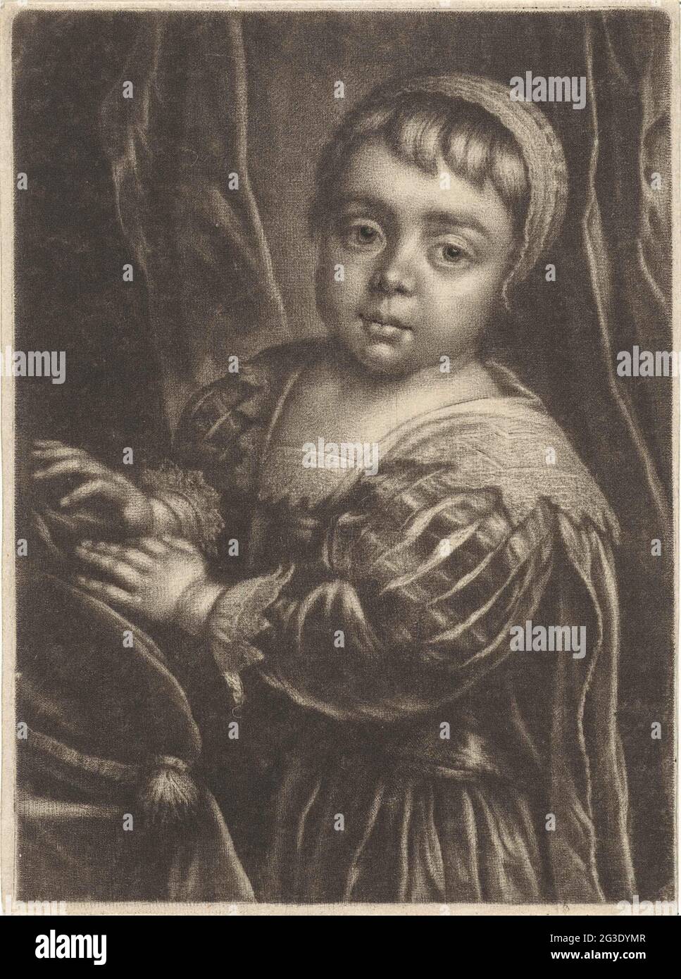 Portrait of Charles II, Prince of Wales, as a child. Karel Stuart ...