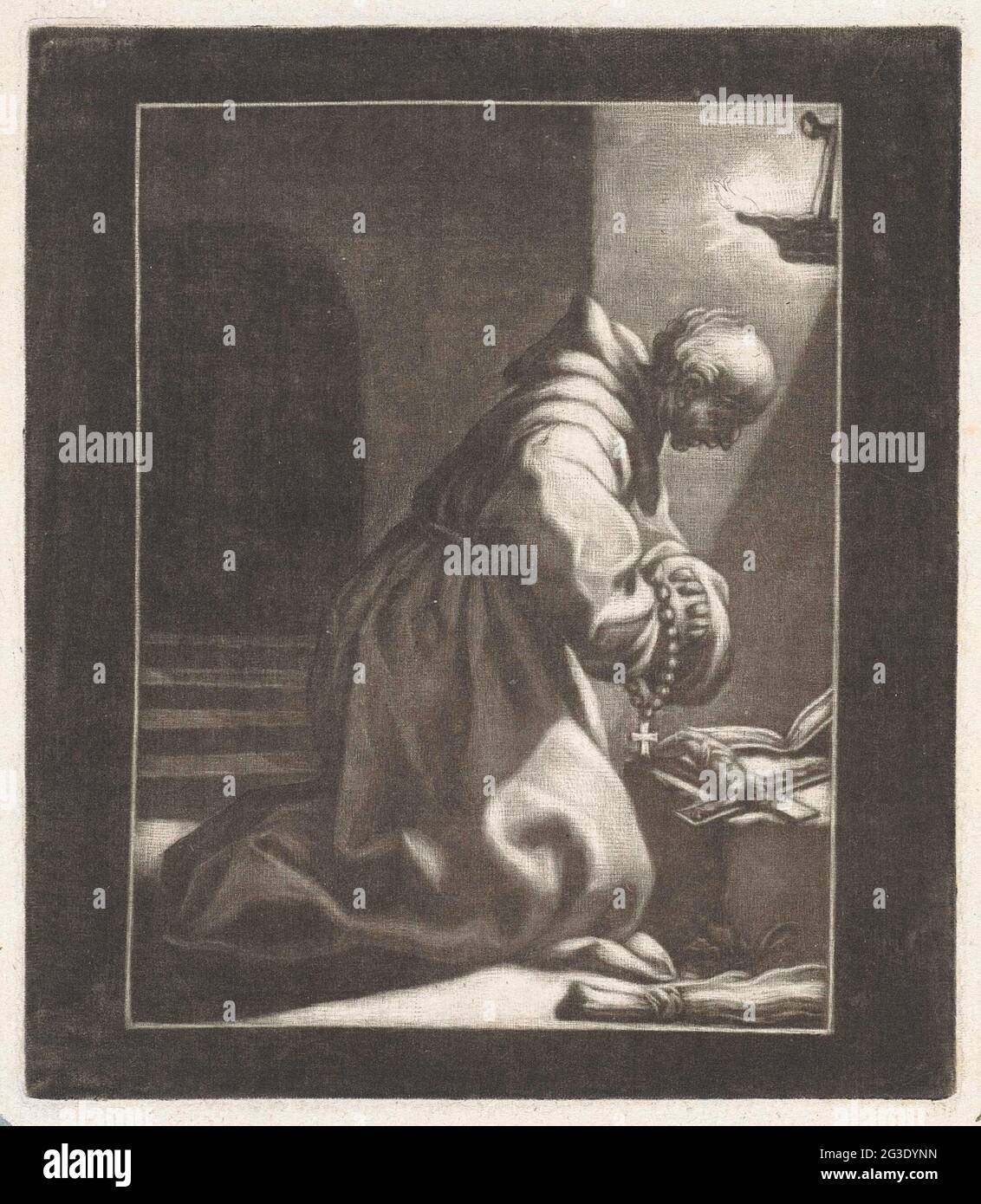 Praying hermit Stock Photo - Alamy