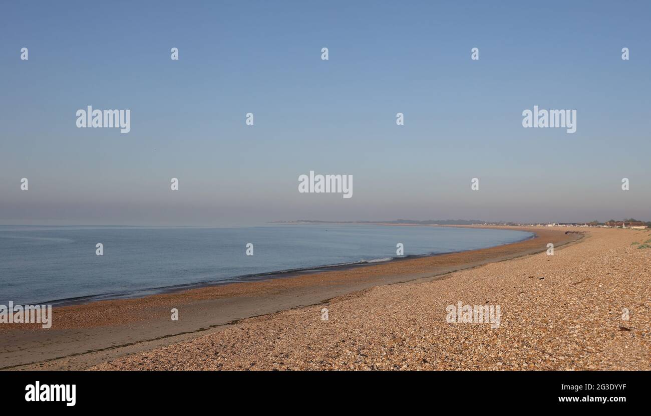 Early morning view of Aldwick bay in West Sussex, England, UK Stock ...