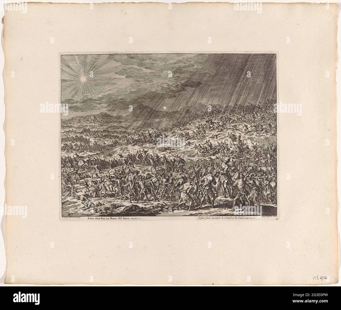 Joshua recommends the sun and moon to stand still; Josua silent Son and ...