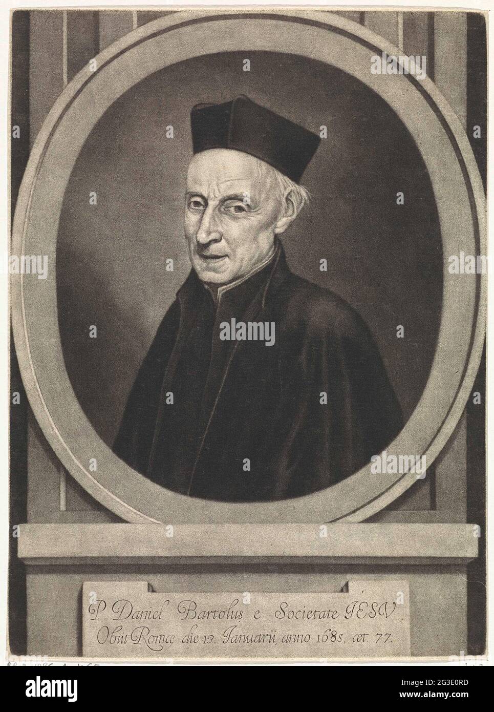 Portrait of Daniel Bartolus. Portrait of the spiritual Daniel Bartolus ...