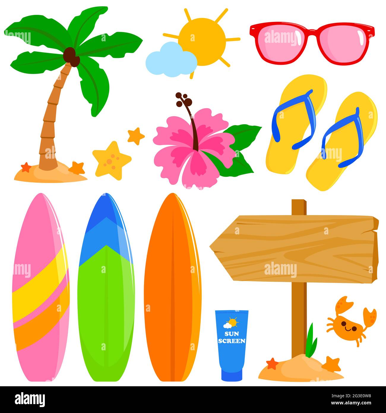 Summer holidays sea Cut Out Stock Images & Pictures - Alamy