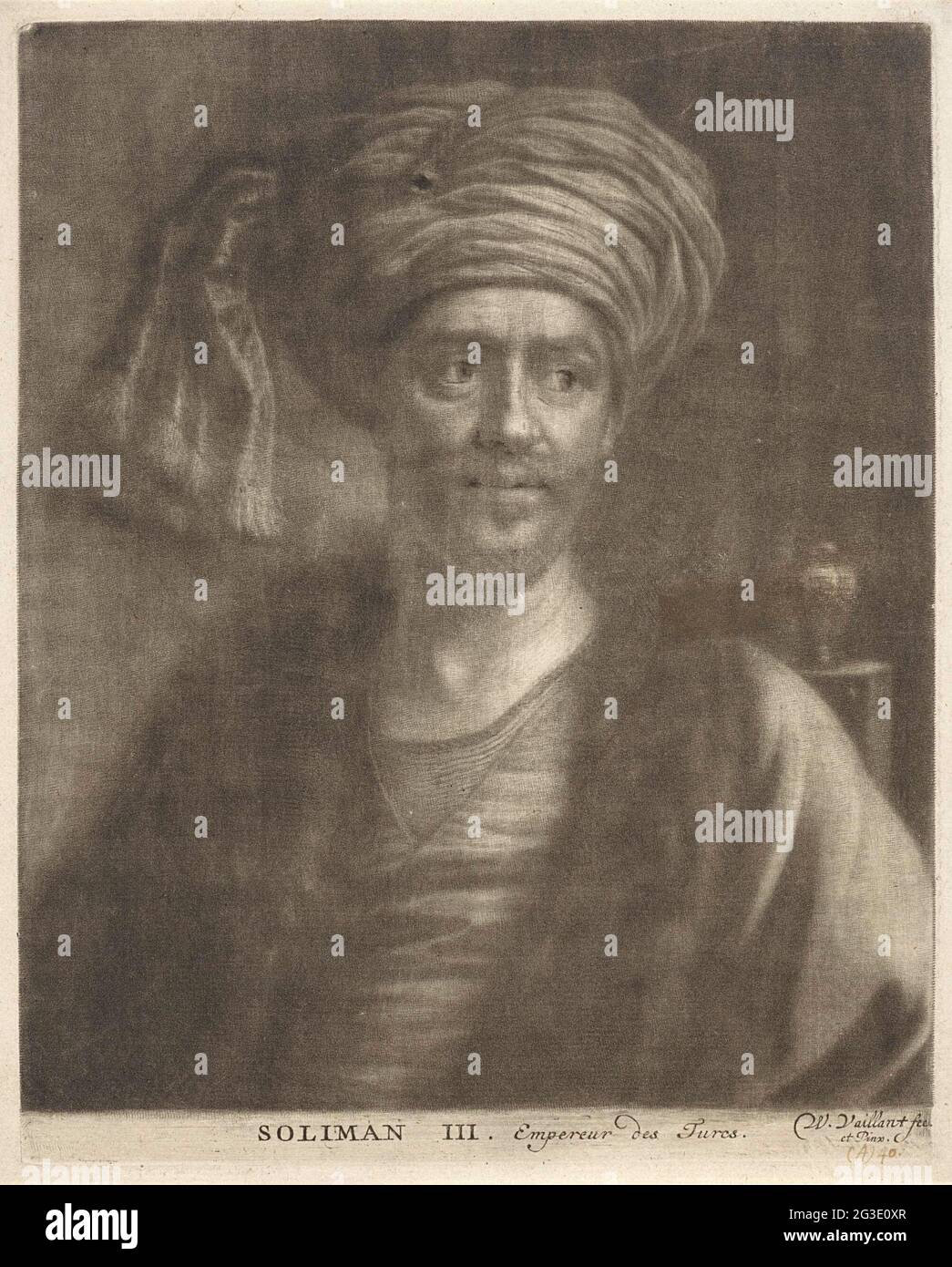 Portrait of Süleyman II, Sultan of the Ottoman Empire Stock Photo - Alamy