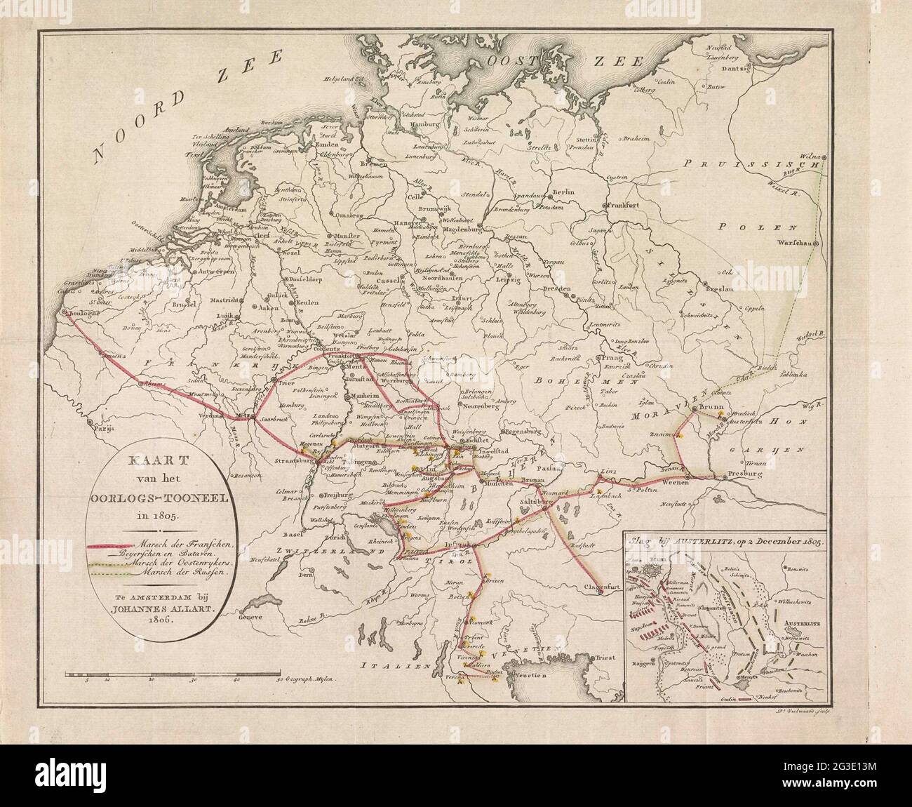 Austerlitz map 1805 hi-res stock photography and images - Alamy