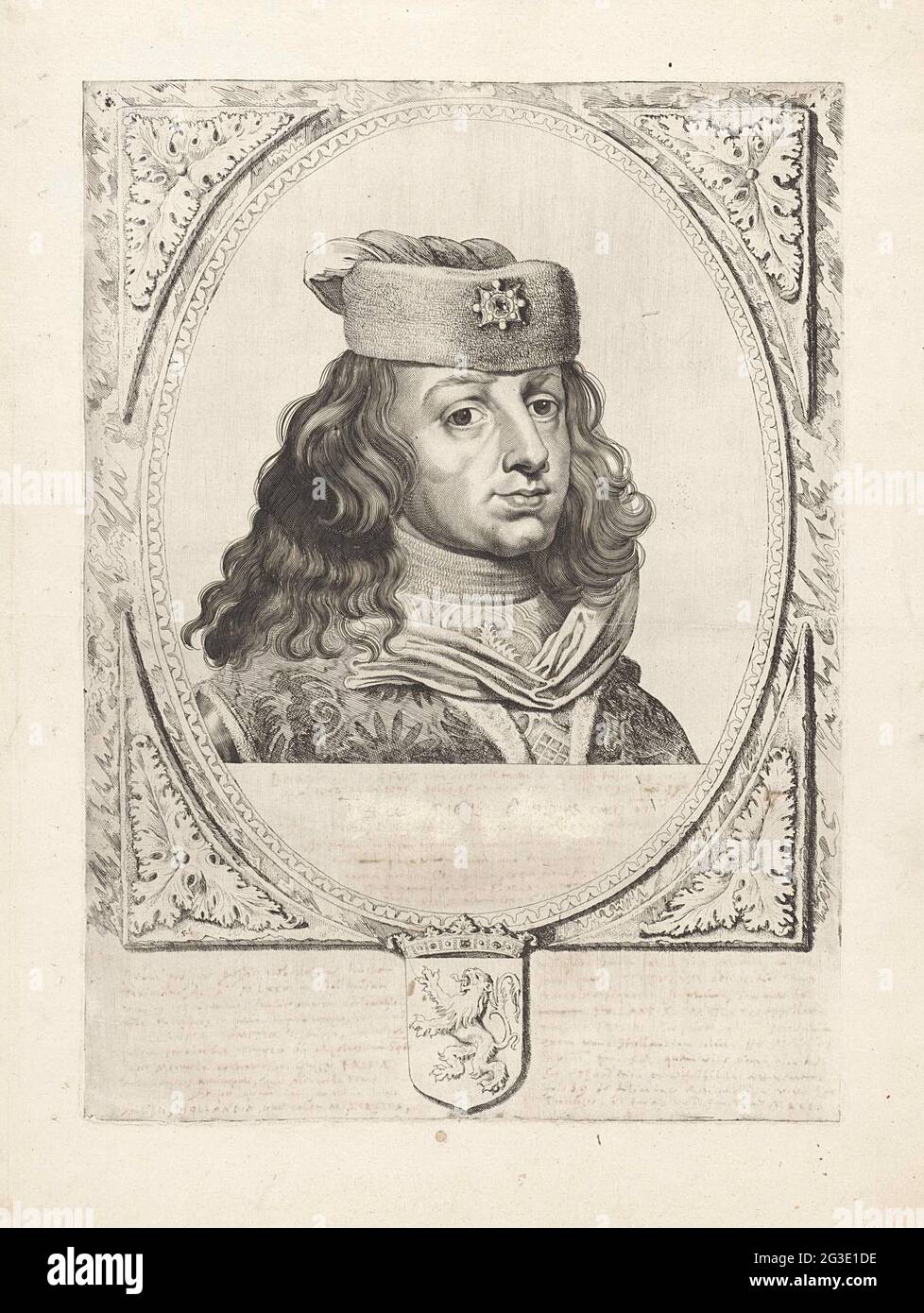 Portrait of Dirk v, count of Holland. Dirk IV, Count of Holland, with a ...