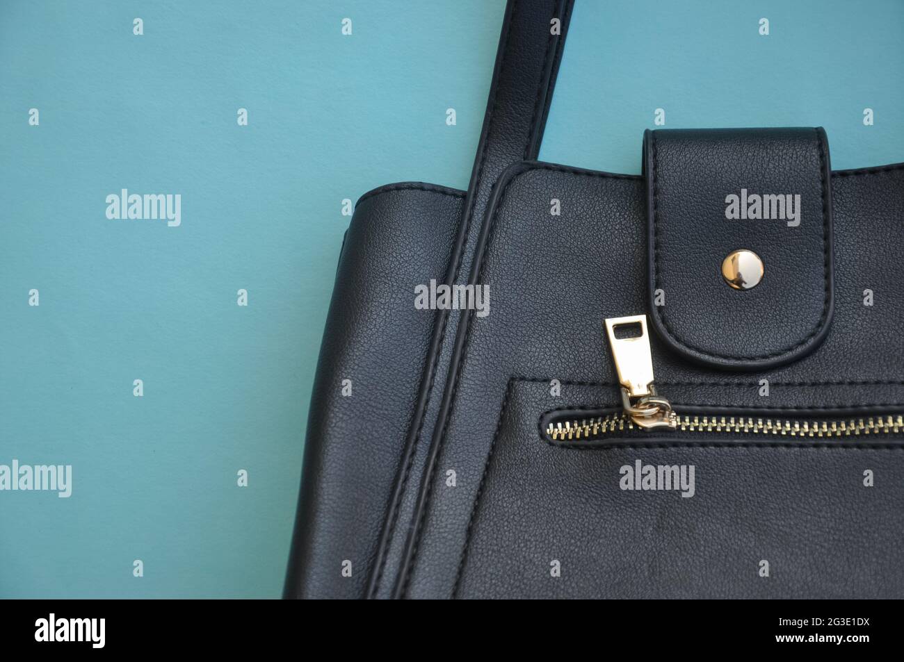 Blue leather texture background top hi-res stock photography and images ...