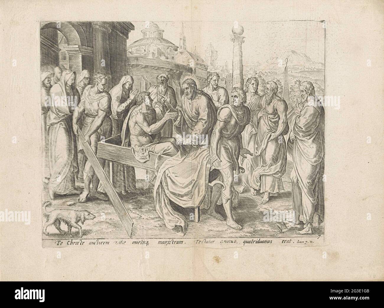 Revival of the son of the widow from Niïn; Miracles of Christ; Theatrum ...