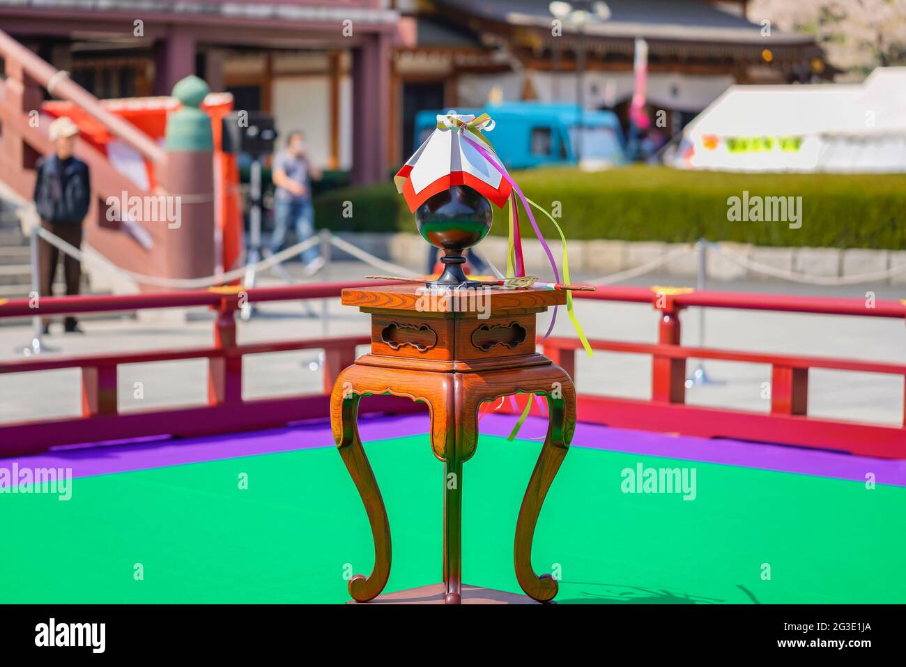 tokyo, japan - march 05 2021: Outdoor platform called teigidai and ...