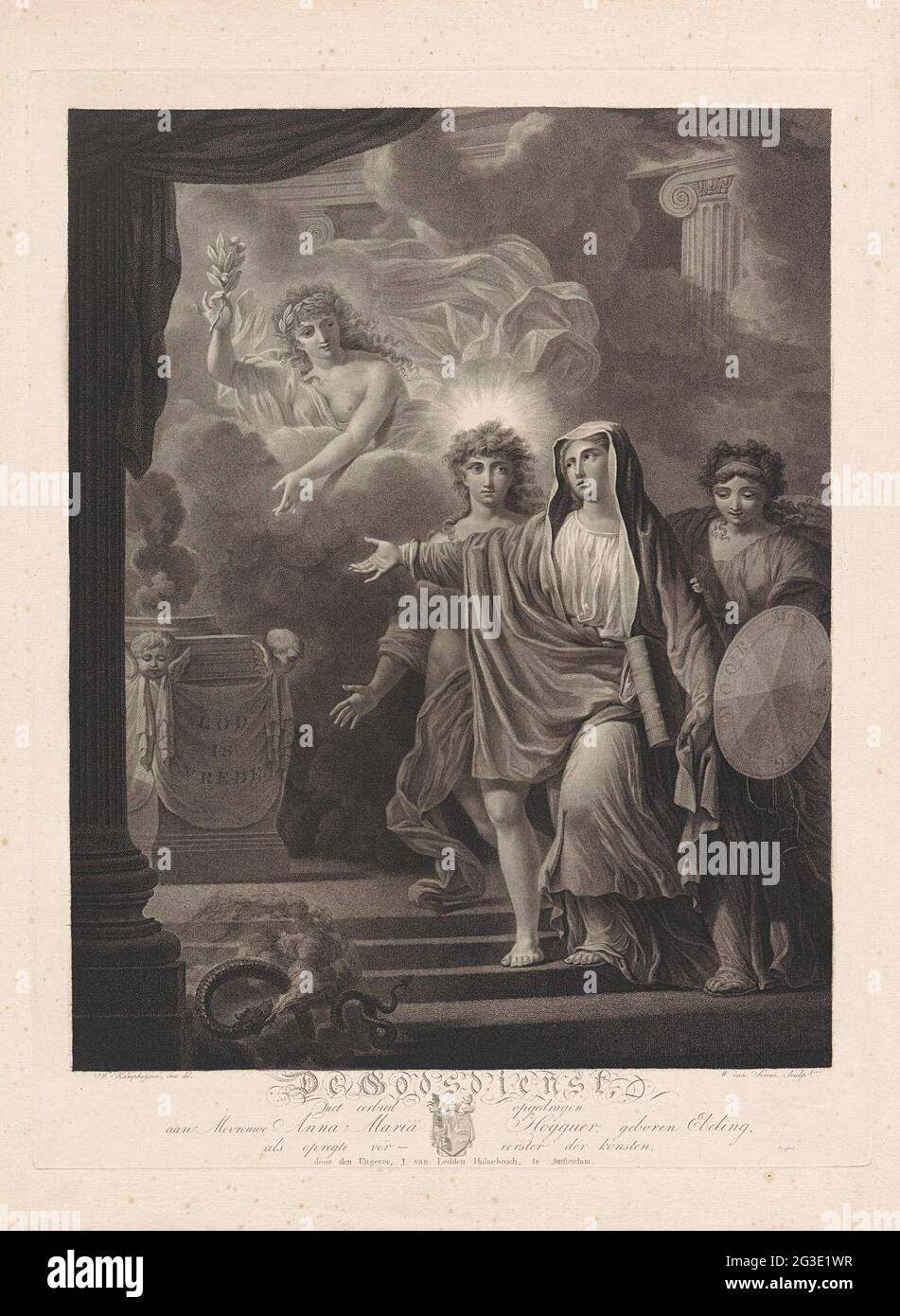 Allegorical representation of religion; The religion. Religion is with ...
