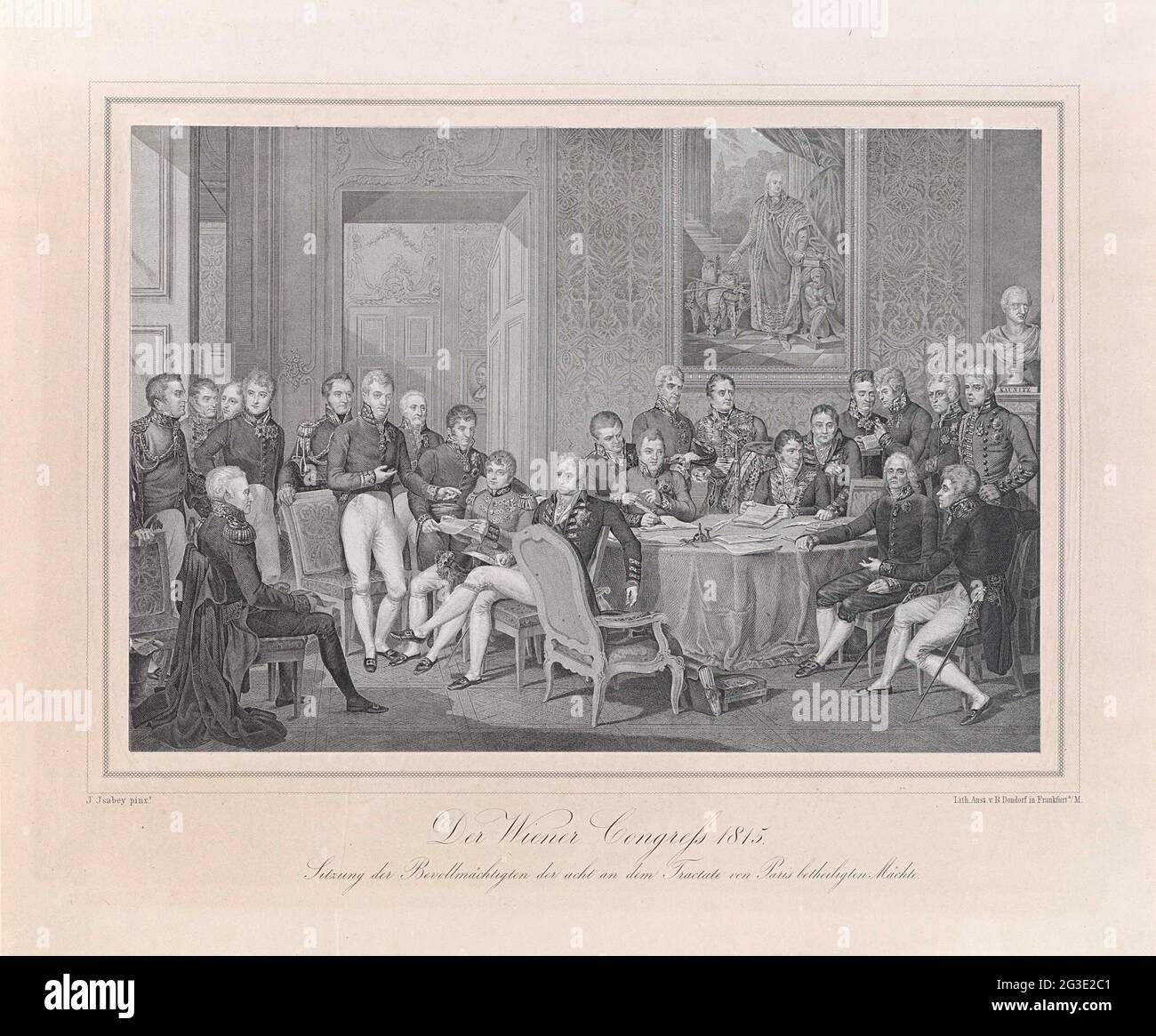 Delegates at the congress of Vienna, 1814-1815; Der Wiener Congress ...