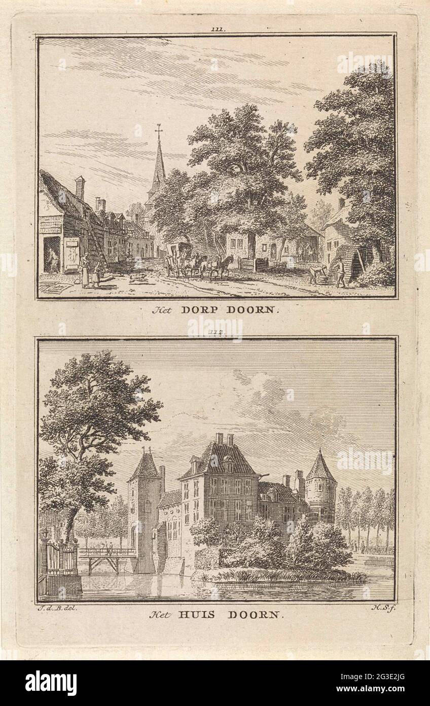 View of the village and the house Doorn; The village of Doorn / Het ...