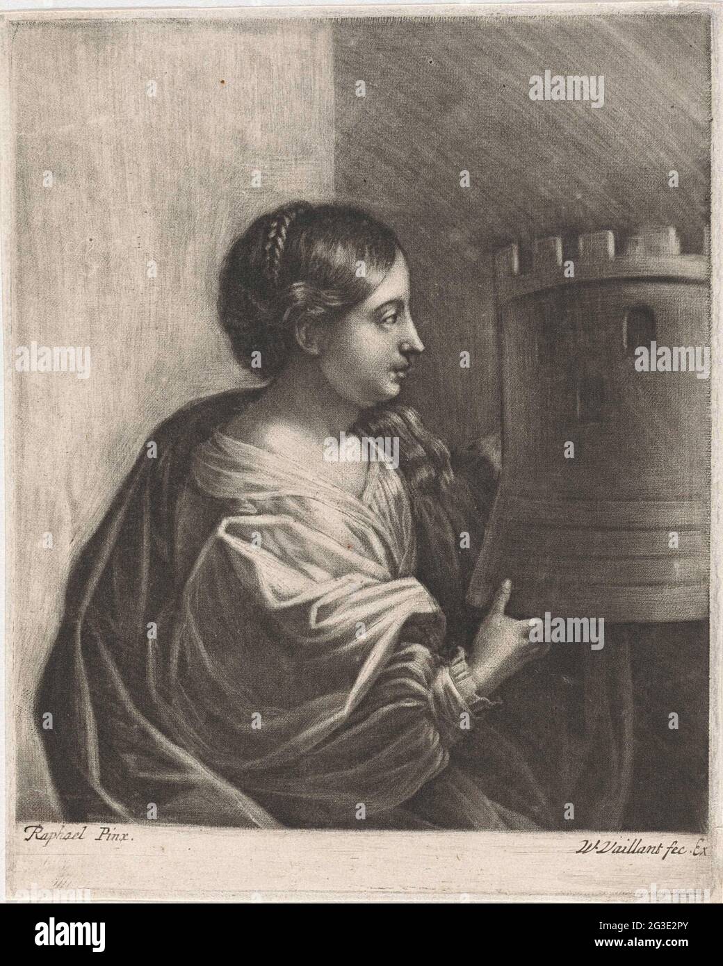 H. Barbara. The Holy Barbara with the tower, its captivity place, in ...