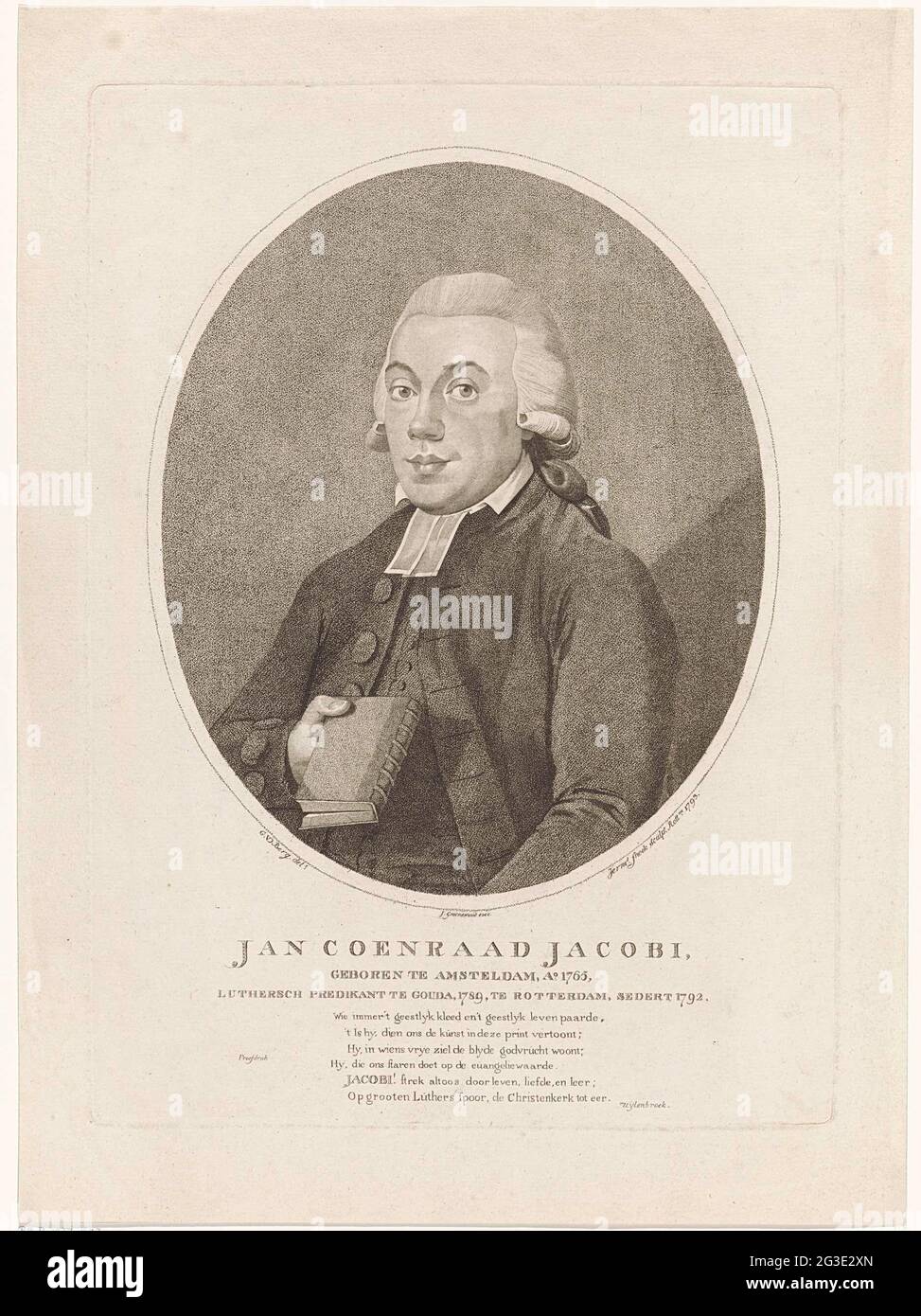 Portrait of Jan Coenraad Jacobi. Portrait of Jan Coenraad Jacobi ...