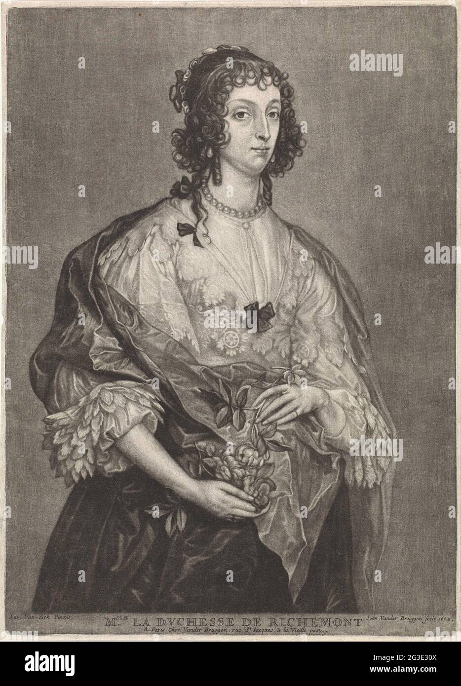 Portrait of Mary, Duchess of Richmond. Portrait of Mary, Duchess of ...