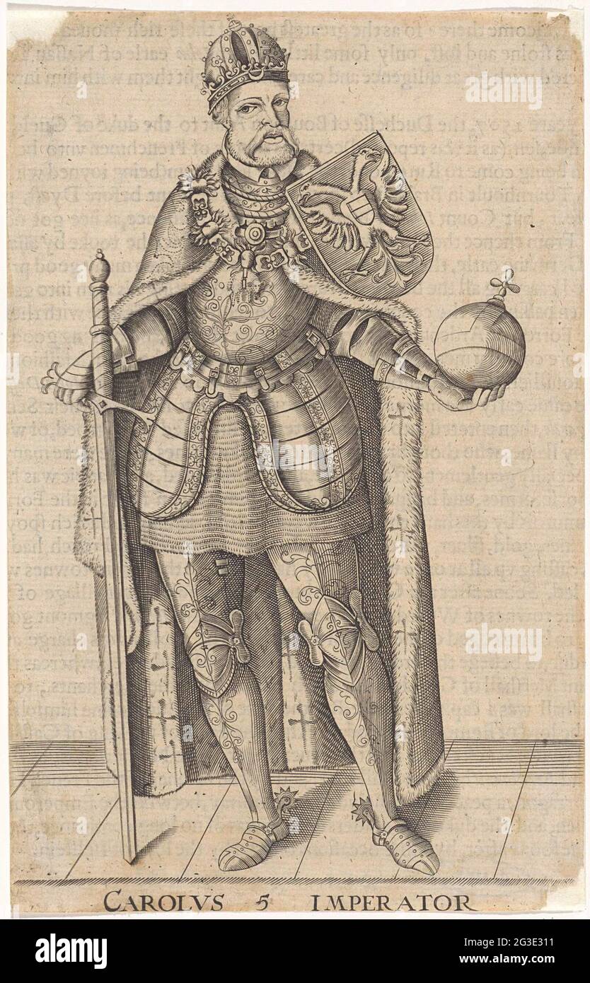 Portrait of Charles V van Habsburg, german emperor, king of Spain ...