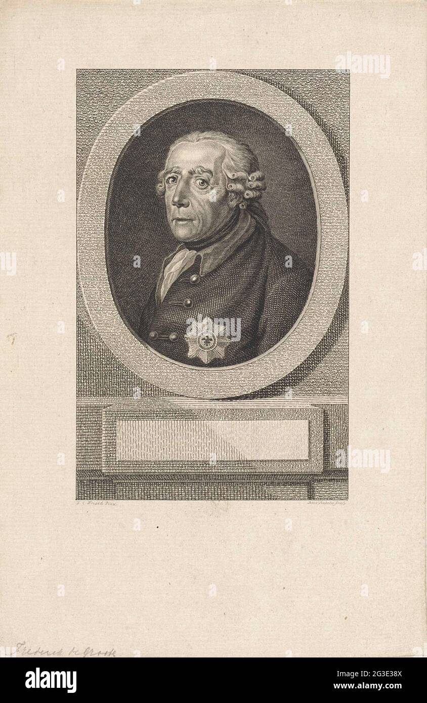 Portrait of Frederik II the Great, King of Prussia Stock Photo - Alamy