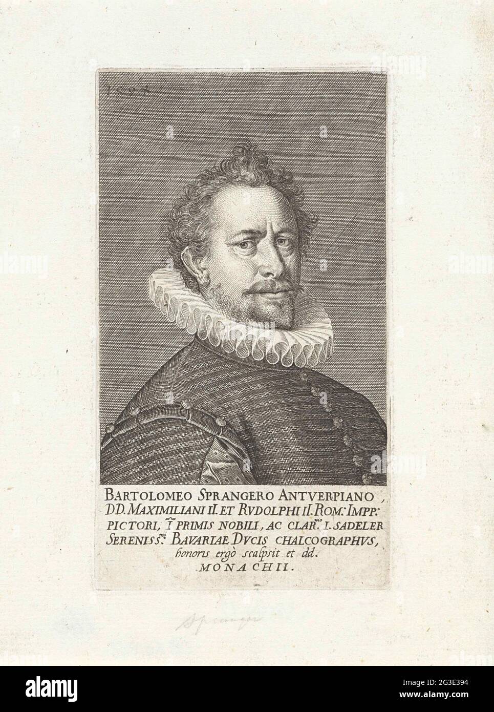 Portrait of bartholomeus spranger. The painter Bartholomeus Spranger ...