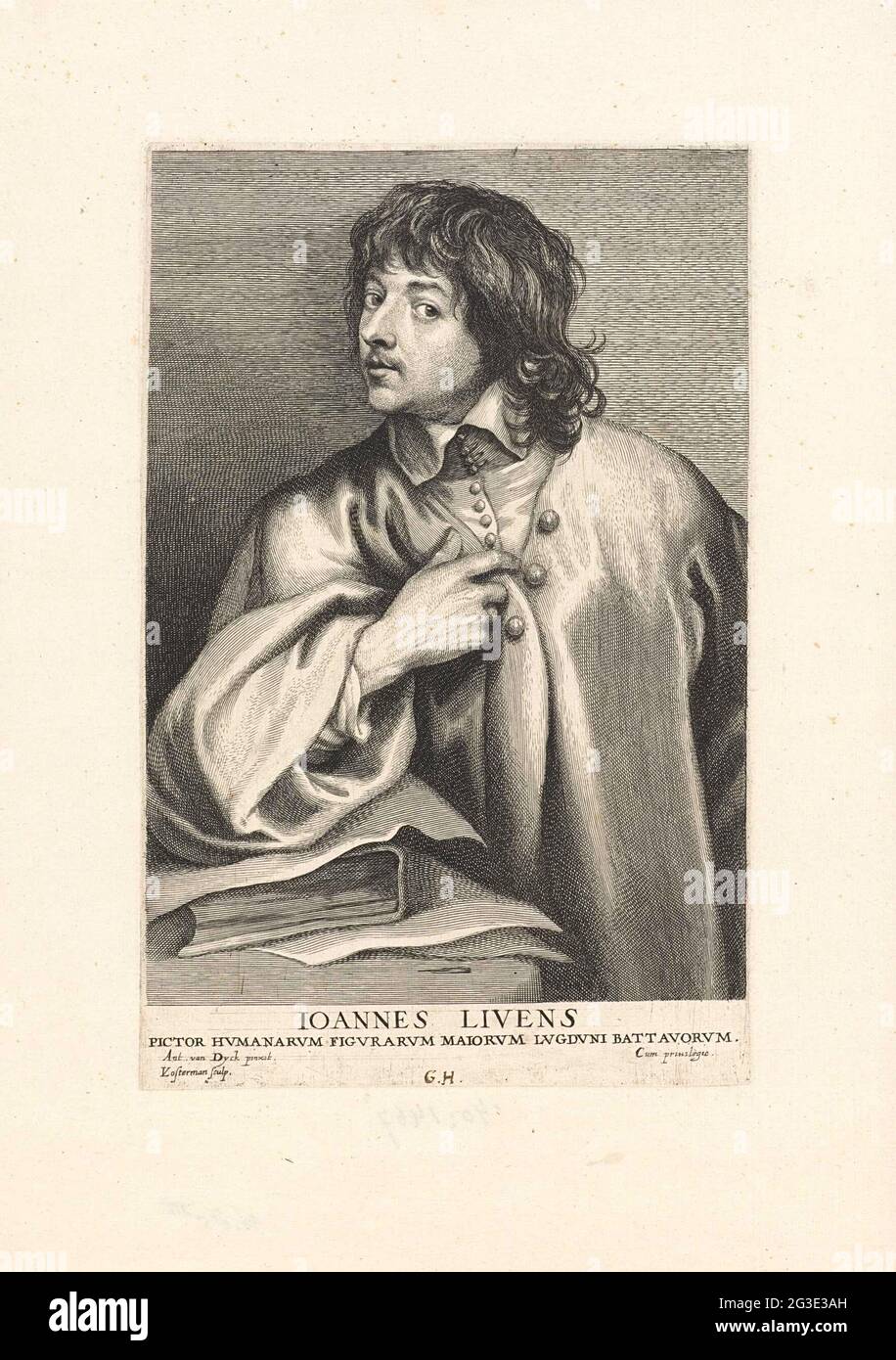 Portrait of Jan Lievens; Iconographie. Portrait of the history and ...