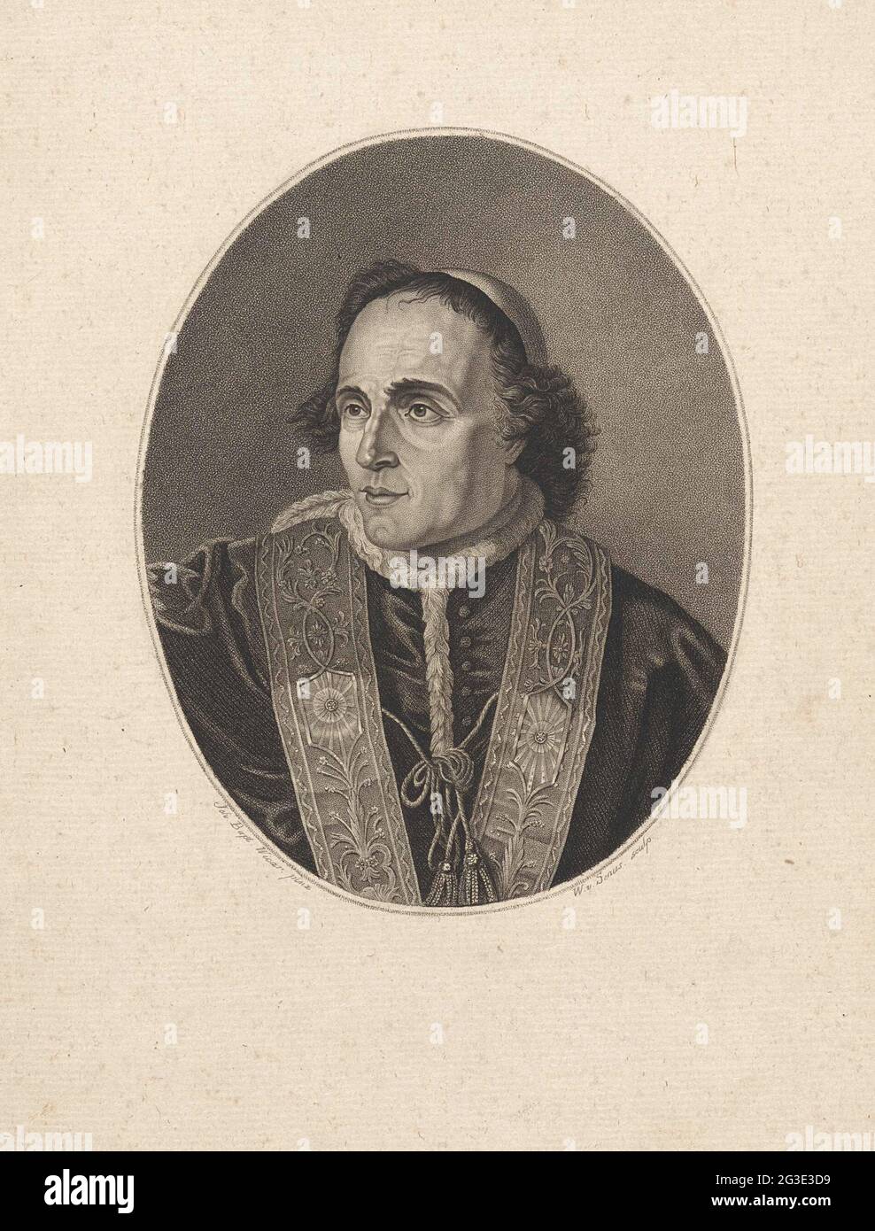 Portrait of Pope Pius VII Stock Photo - Alamy