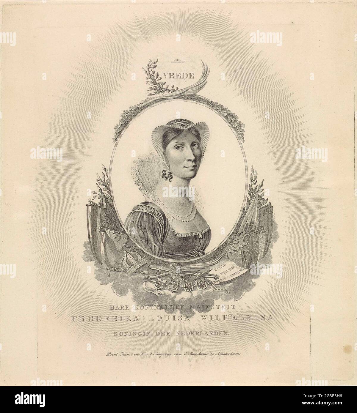 Portrait of Wilhelmina Frederica Louisa (Queen of the Netherlands ...