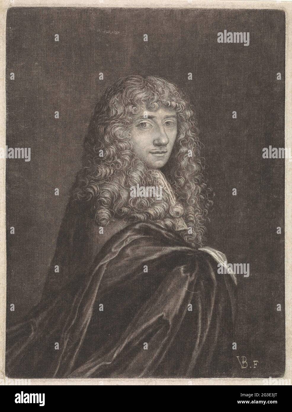 Portrait of Antoine Masson. Portrait of the French engraver Antoine ...