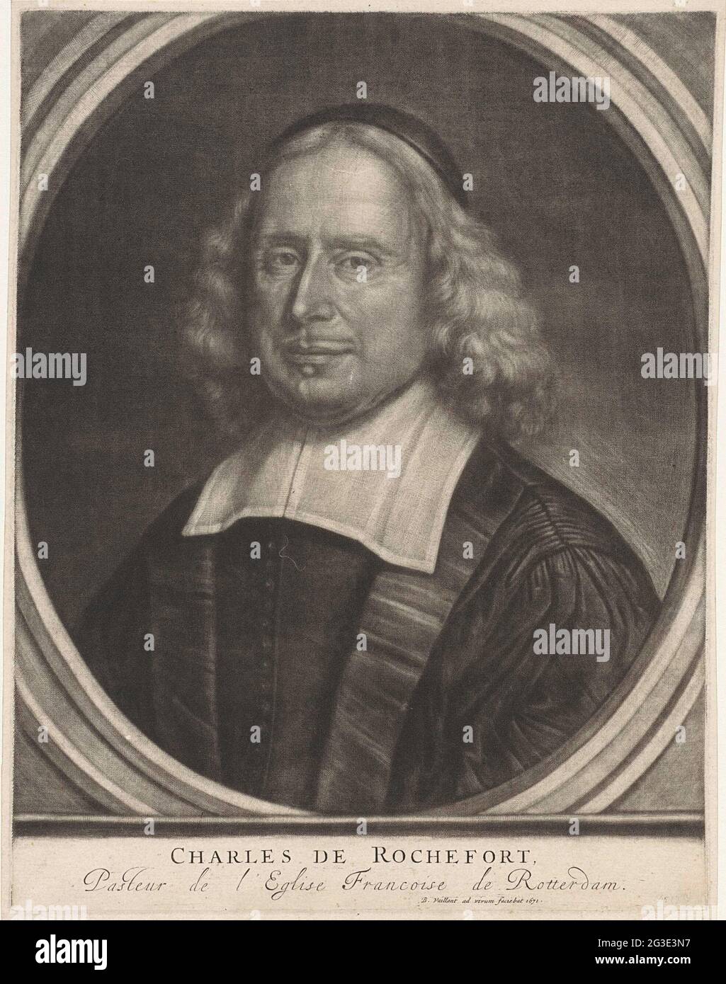 Portrait of the minister Charles de Rochefort Stock Photo - Alamy