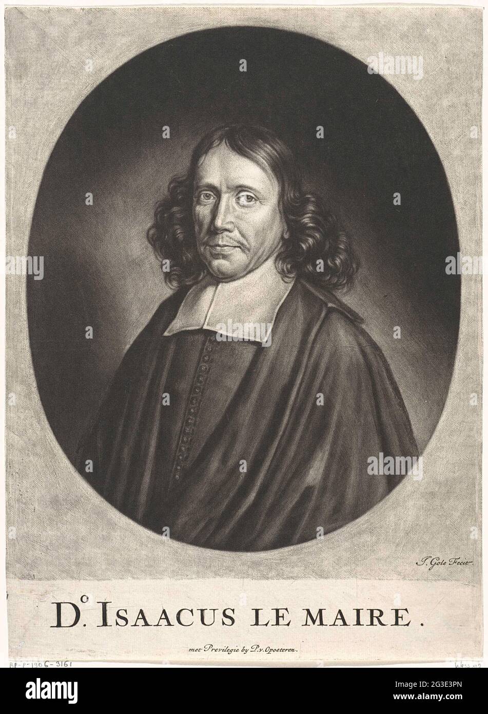 Portrait of Isaac Le Maire. Isaac Le Maire, pastor and poet in ...