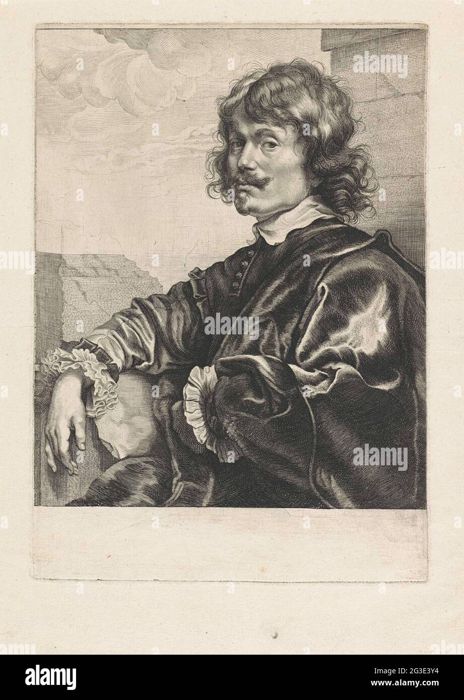 Portrait of Adriaen Hanneman. Portrait of the painter Adriaen Hanneman ...