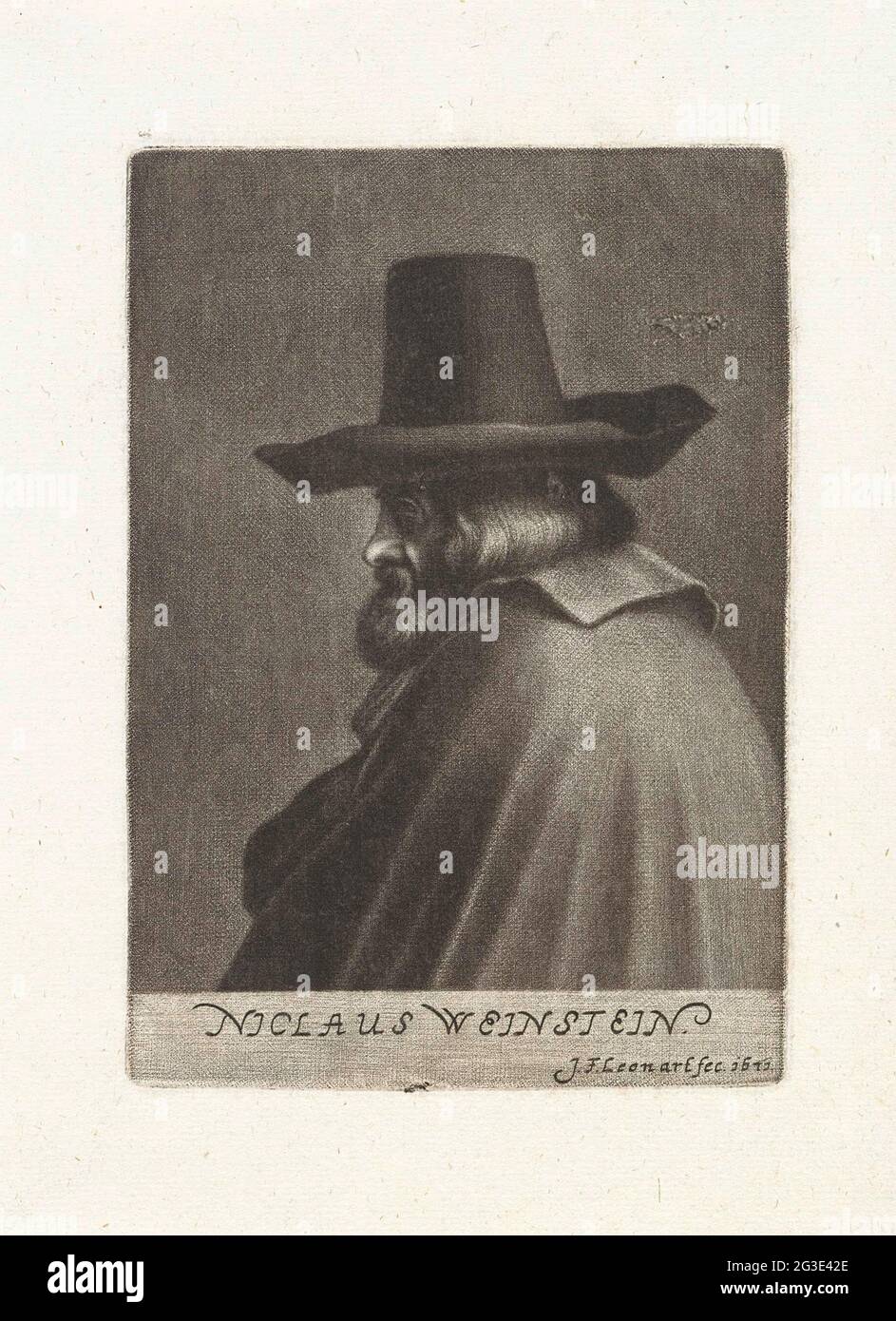 Portrait of Niclaus Weinstein Stock Photo - Alamy