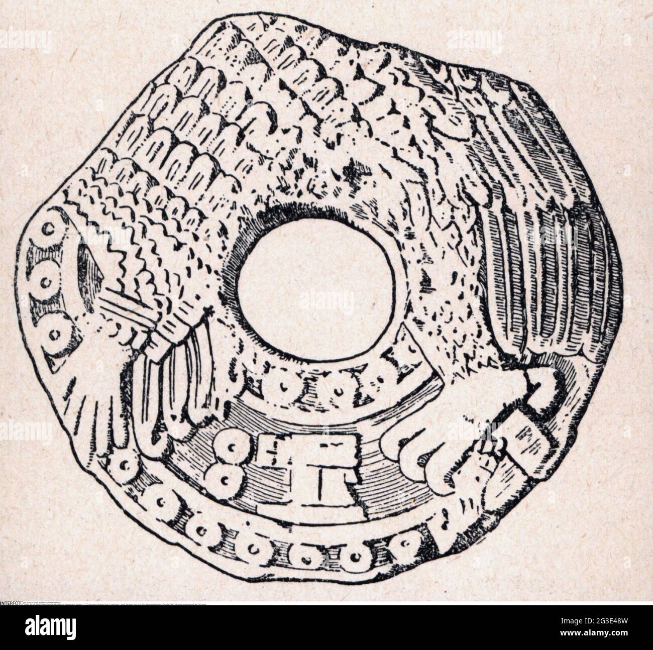 sports, ball game, stone circle of the Aztecan ball game field in ...