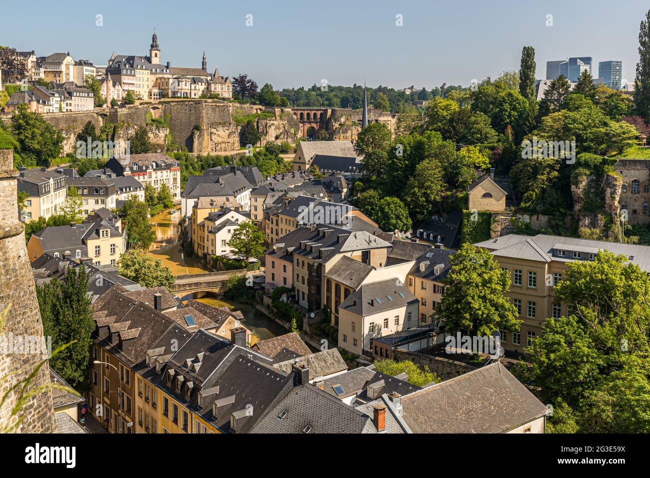 Luxembourg city historic skyline hi-res stock photography and images ...