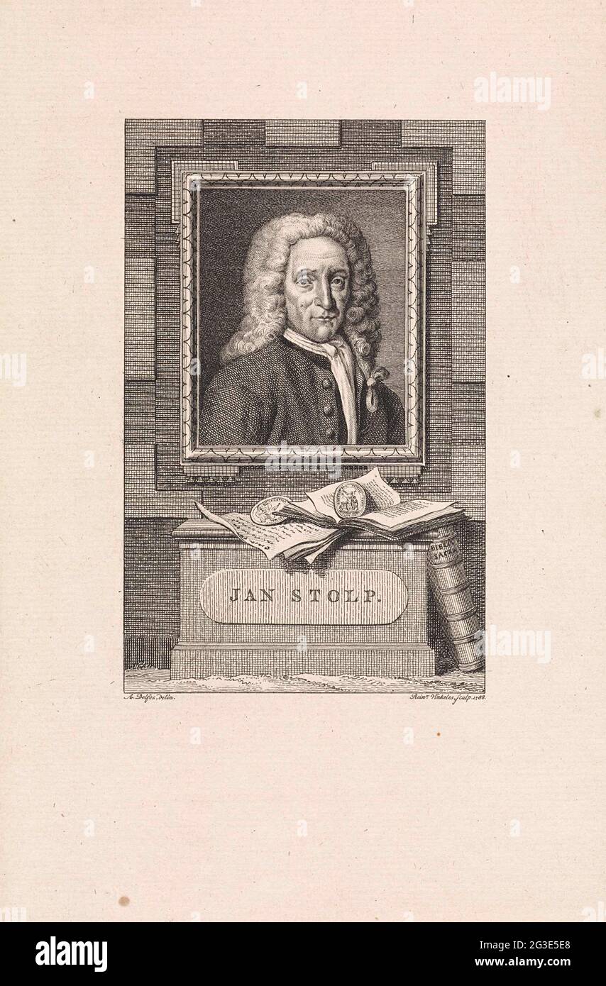 Portrait of Jan Stolp. Portrait of Jan Stolp, founder of the Stolpian ...