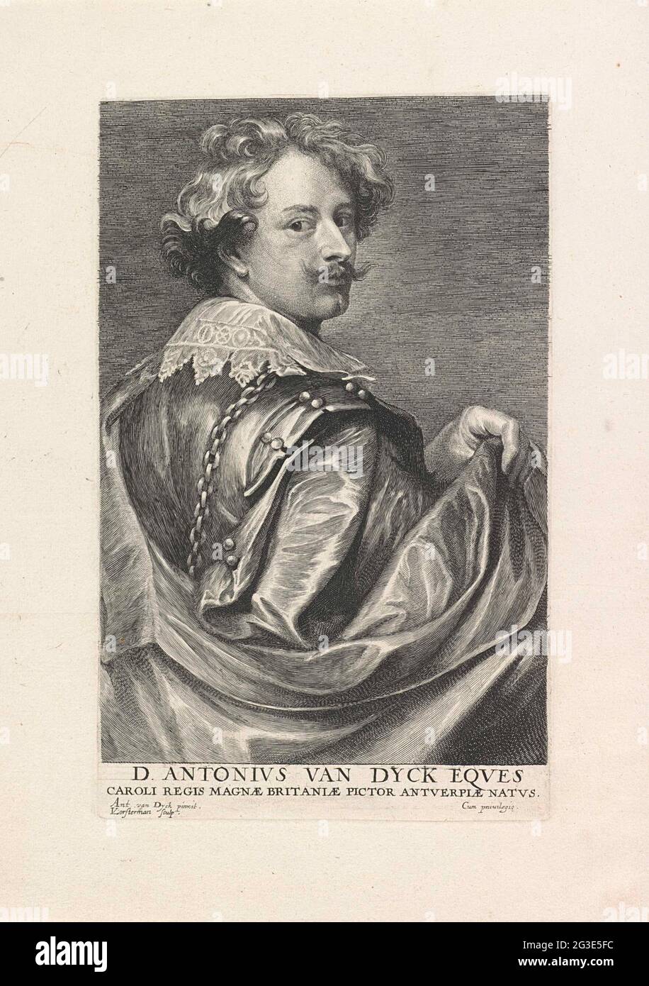 Portrait of Anthony van Dyck; Iconographie. Portrait of the painter ...
