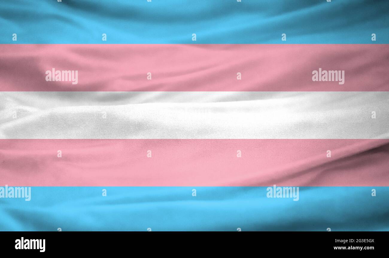 Realistic flag of Transgender on the wavy surface of fabric Stock Photo ...