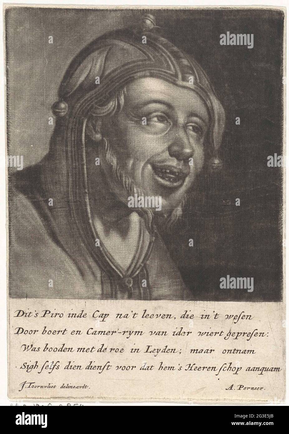 Portrait of Pieter Cornelisz. Van der Morsch. The city boy of Leiden ...