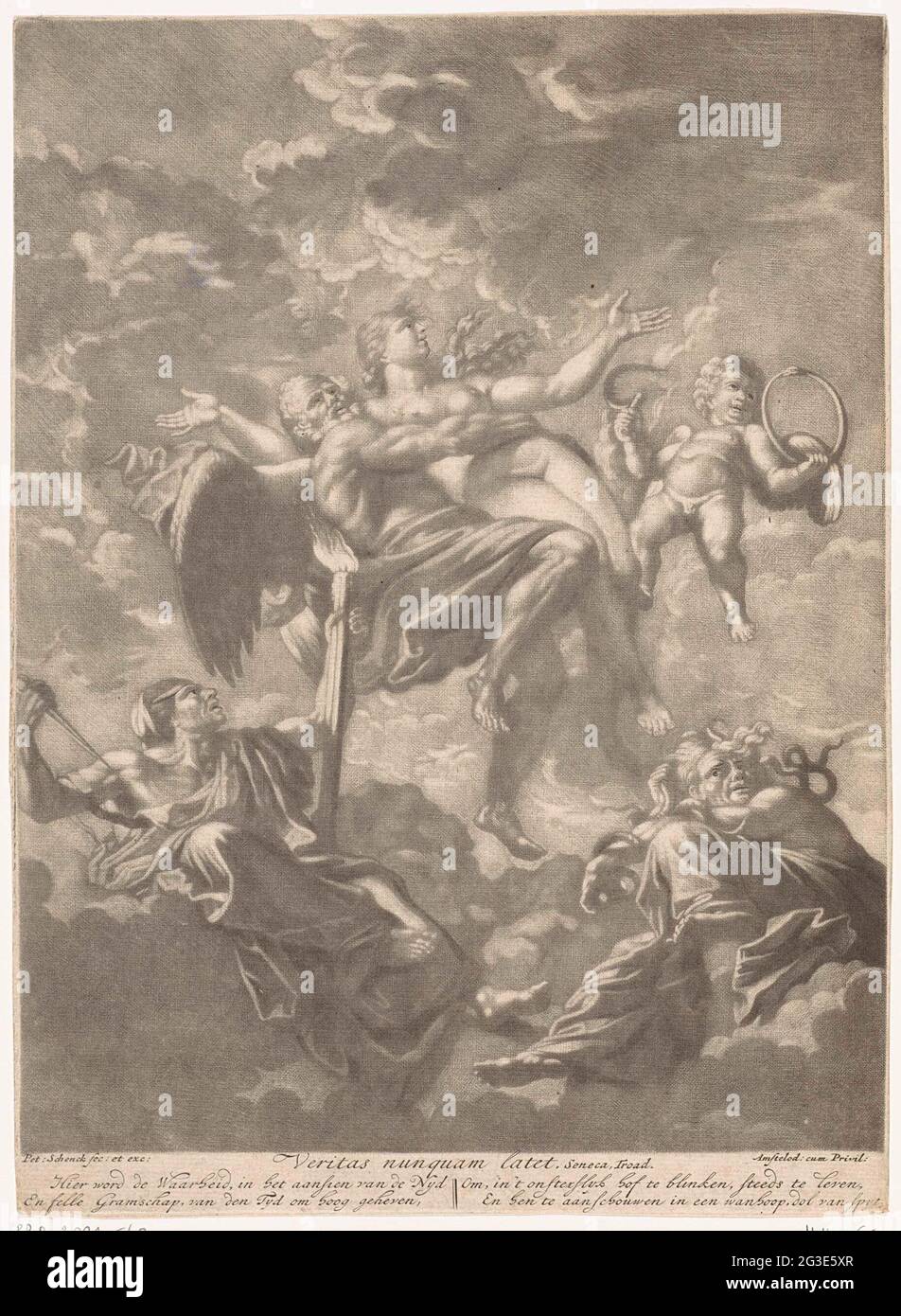 Apotheosis of the truth; Veritas Nunquam Latet. Time reveals the truth ...