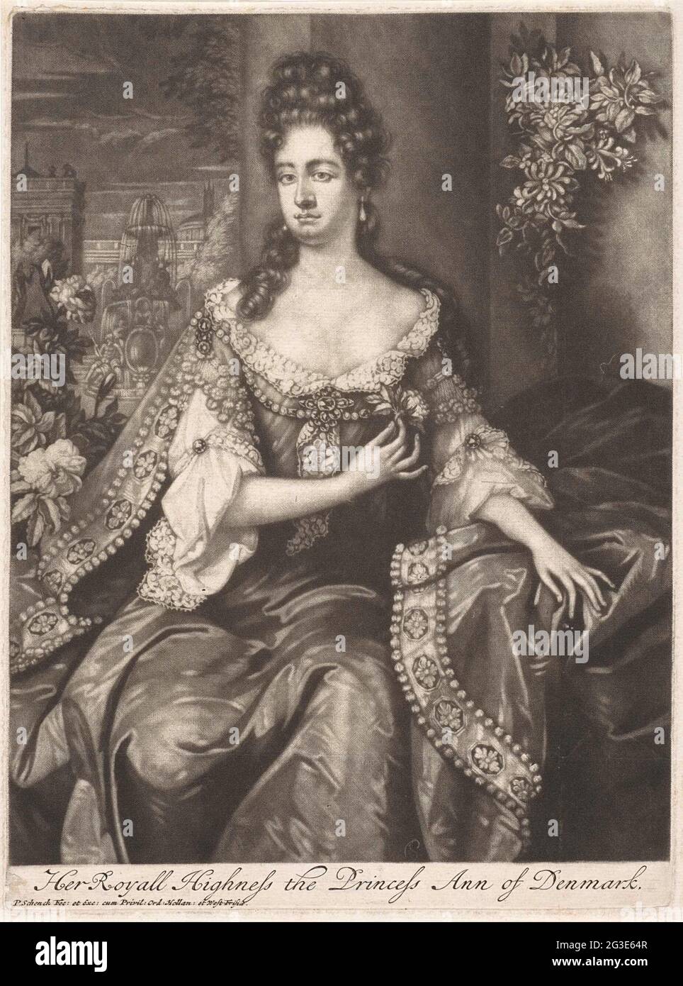 Portrait of Anna Stuart, Queen of England; Her Royall Highness The ...
