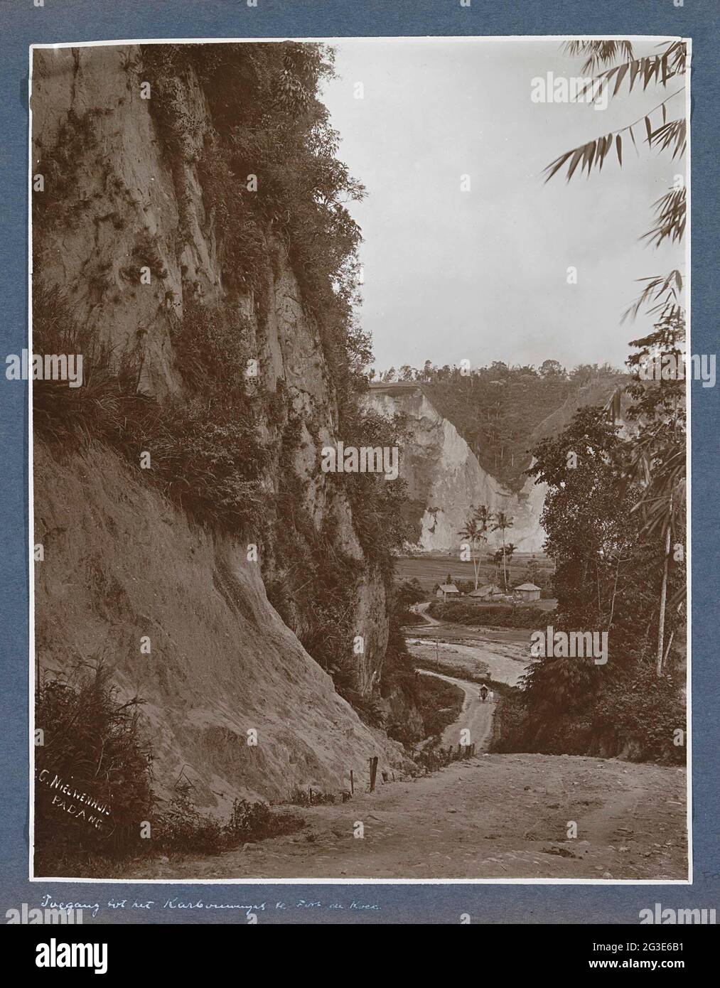 Access road to carbouw hole at Fort De Cock on Sumatra. Part of travel ...