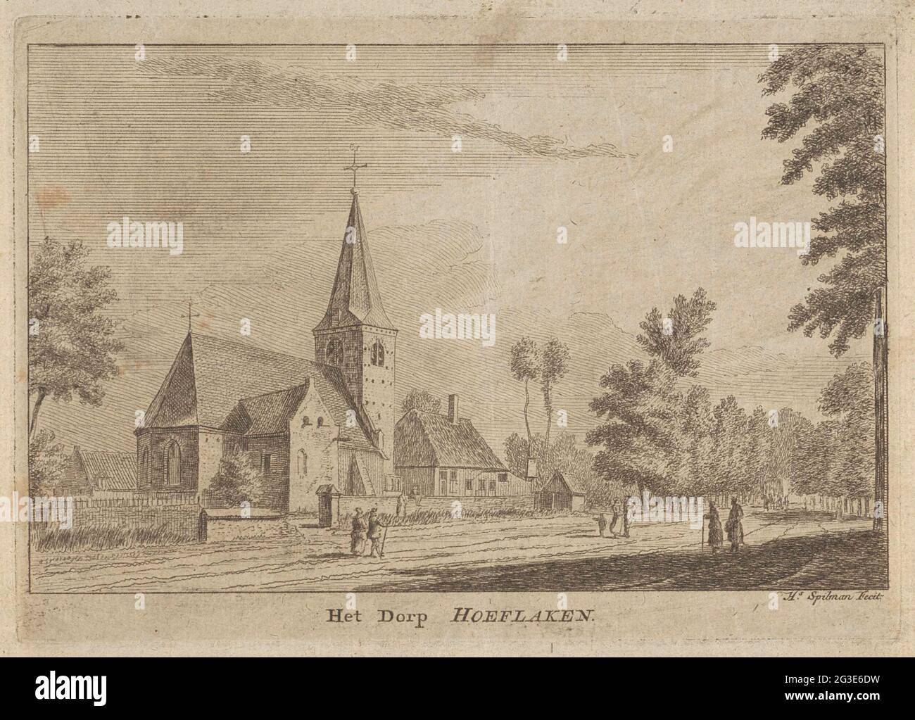 View of Hoevelaken; The village of Hoefkenten Stock Photo - Alamy