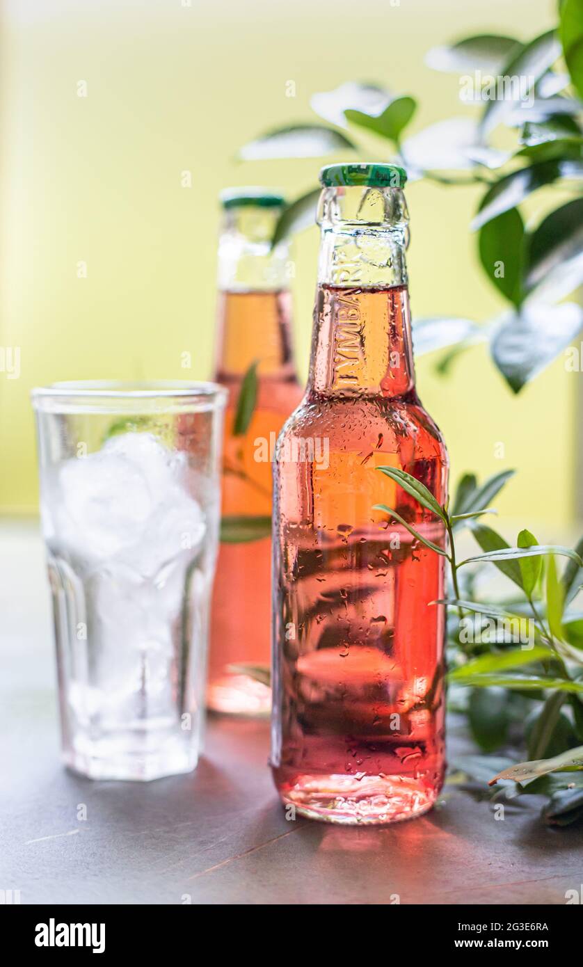 Pink lemonade bottles hi-res stock photography and images - Alamy