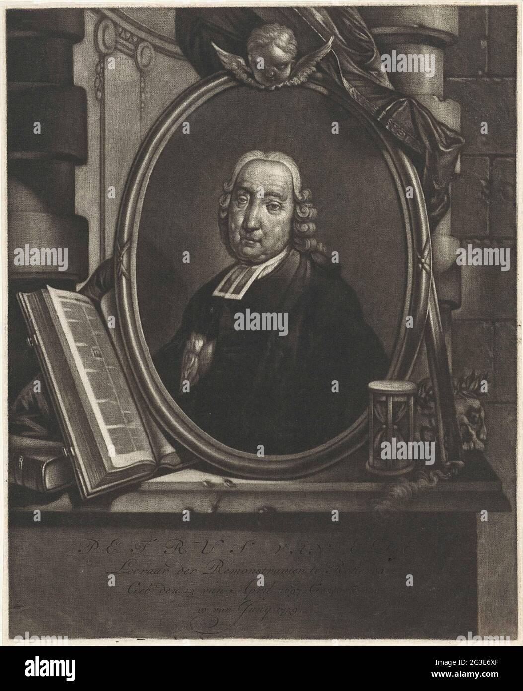 Portrait of Petrus van Ede. Portrait on the occasion of the death of ...