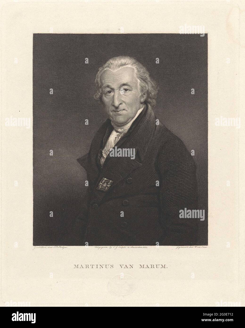 Portrait of Marum Martinus. Portrait of Marum's Schei and Physicist ...