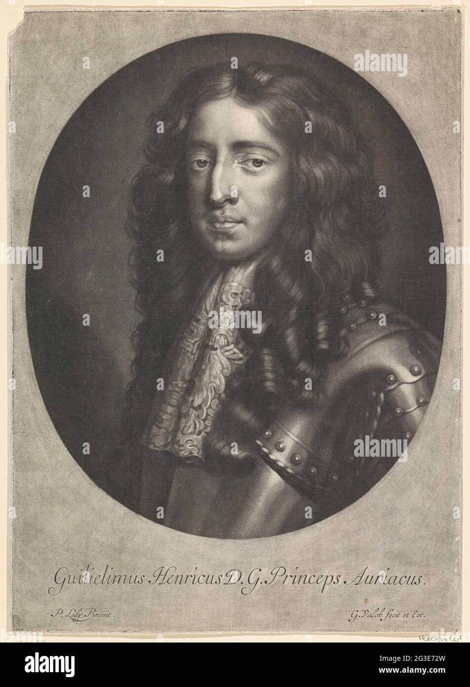 Portrait of Willem III, Prince of Orange. Portrait of Willem III in an ...