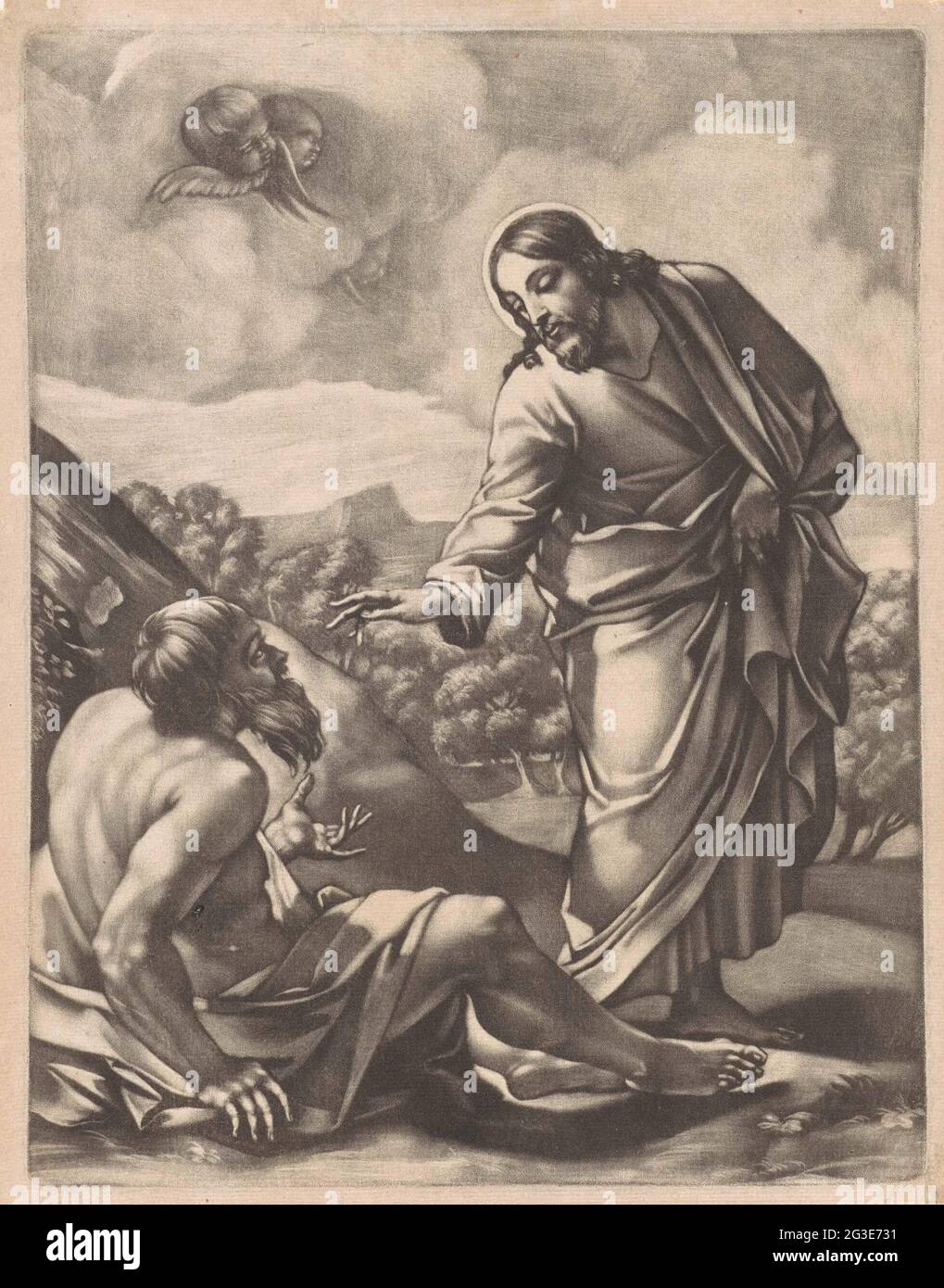 Christ heals a paralyzed man Stock Photo - Alamy