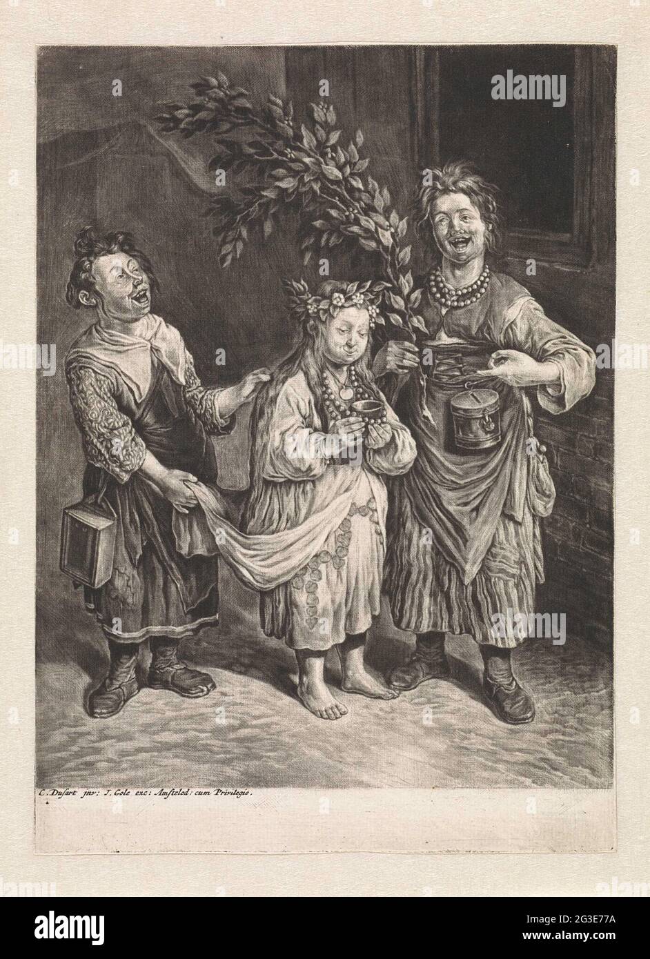 June (the Pentecost Blom); The twelve months of the year, "Les XII Mois ...