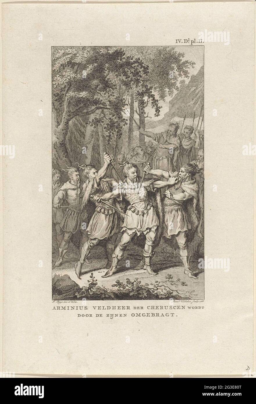 Murder of the Germanic surrounding Arminius, 19; Arminius Veldheer der ...