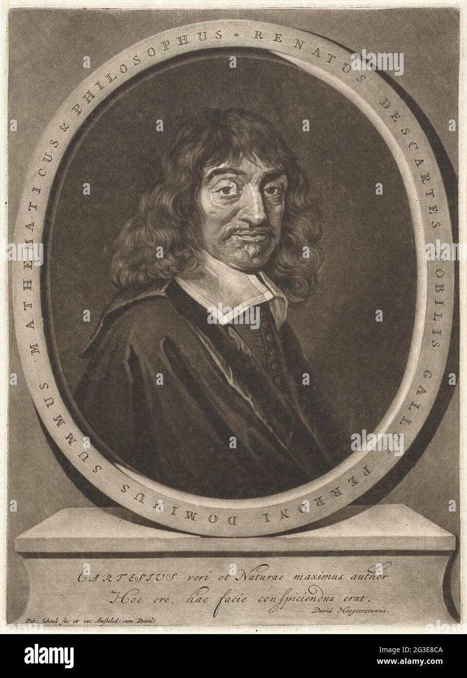 Portrait of René Descartes. René Descartes, French philosopher and ...