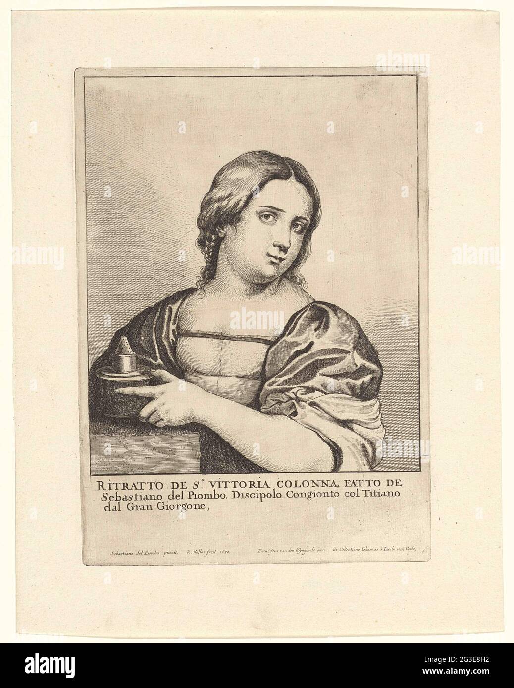 Portrait of Vittoria Colonna; Italian portraits. Portrait of the ...
