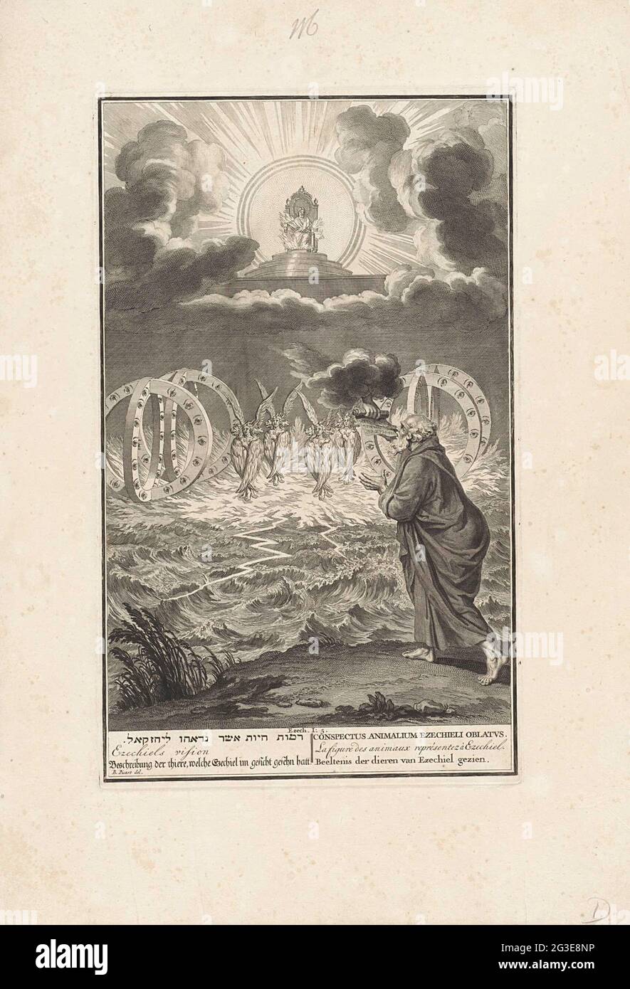 Vision of Ezekiel; Seen the image of animals from Ezekiel. Vision of ...