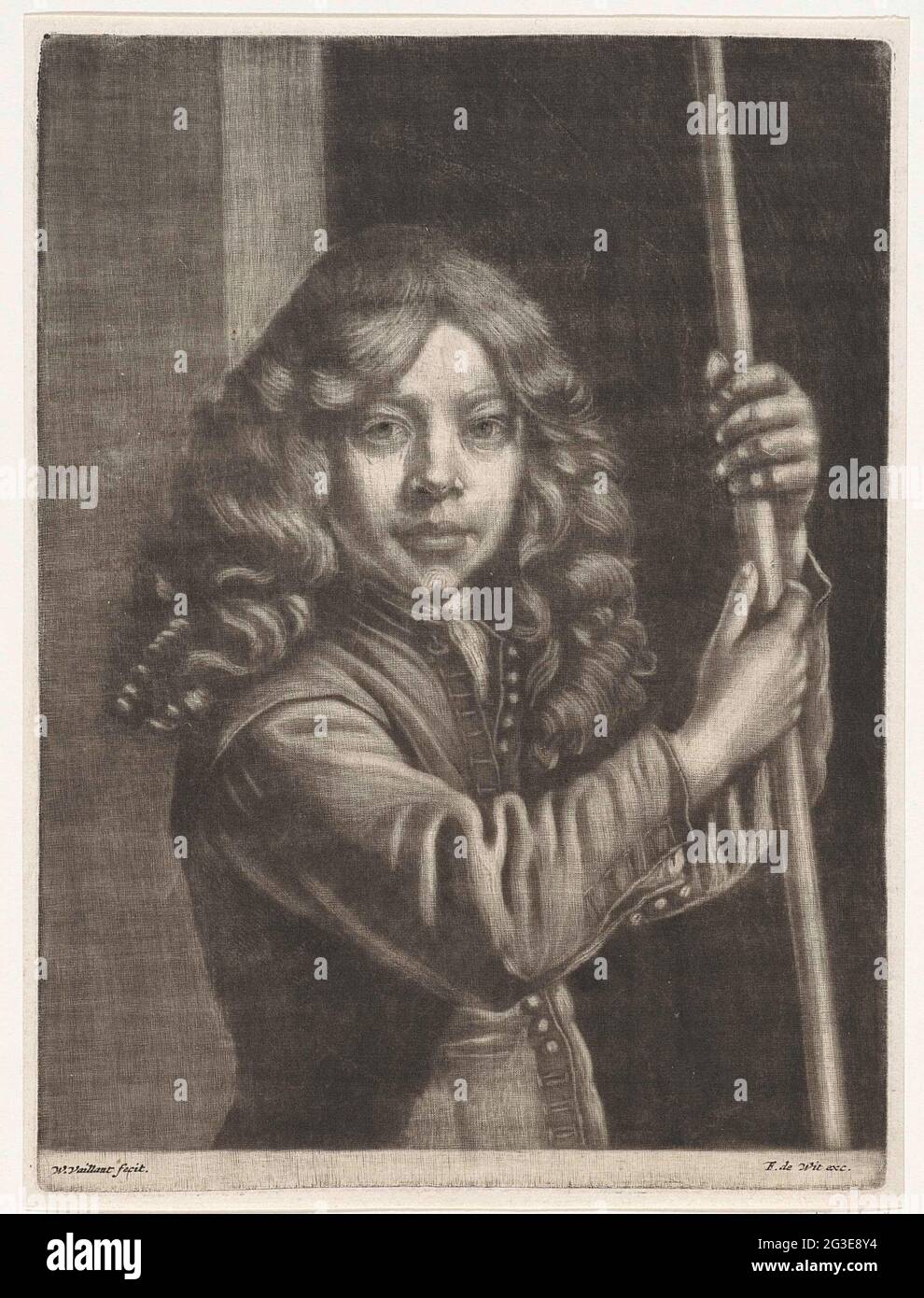 Young banner carrier Stock Photo - Alamy